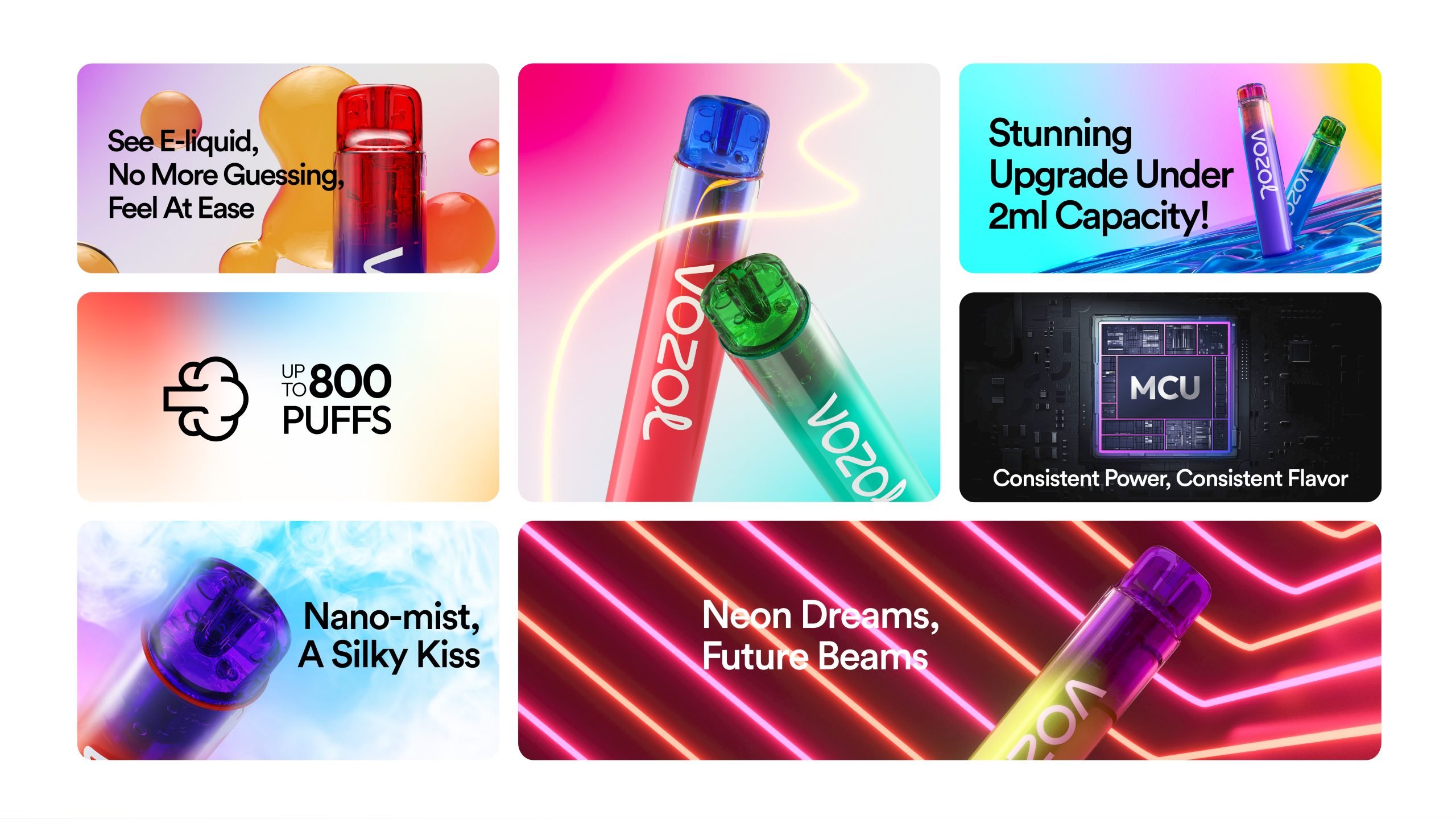 Vozol Launched NEON 800: The Revolutionary Ceramic Coil Disposable Vape ...